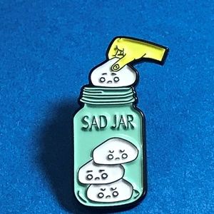 Jewelry | Sad Jar Enamel Pin Brooch Backpack Pin | Poshmark